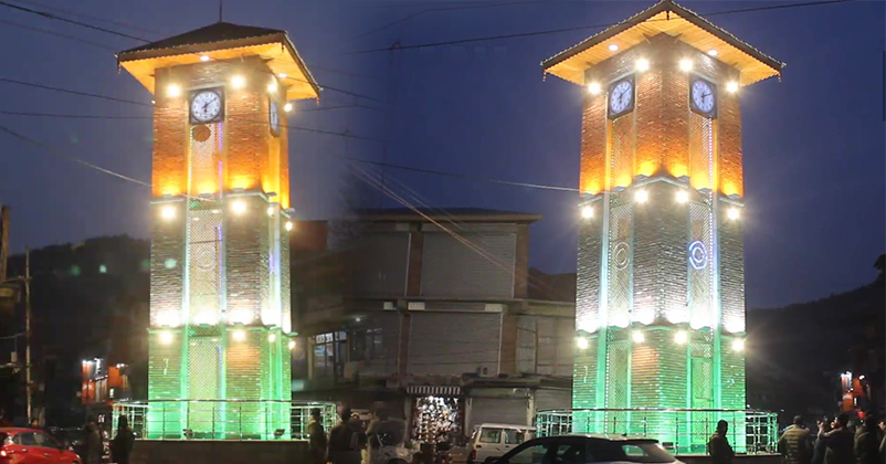 Newly built clock tower illuminated in J&K’s Anantnag ahead of Republic ...