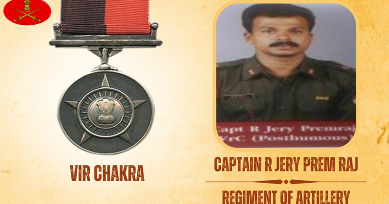 7 July, 1999: Remembering Kargil War Hero, Captain Jerry Prem Raj, who ...